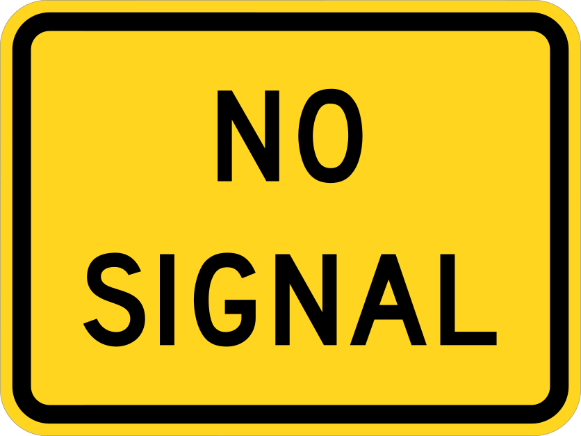 No Signal Sticker Shipped Fast & Free!