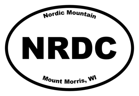 Nordic Mountain Oval Sticker