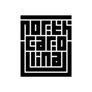 North Carolina Calligraphy Logo Sticker