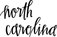 North Carolina Script Sticker