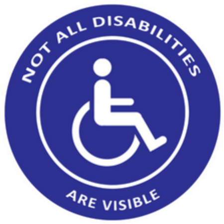 Not All Disabilities Are Visible Sticker