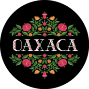 Oaxaca, Mexico Illustration Floral Lettering Sticker