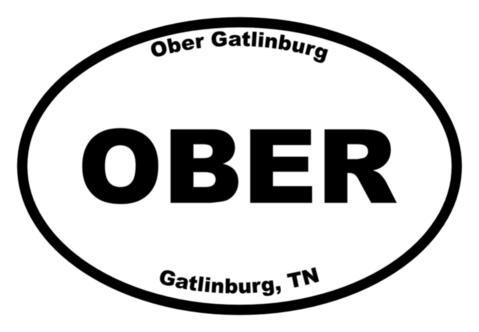 Ober Gatlinburg Oval Sticker