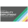 October Is National Disability Employment Awareness Sticker