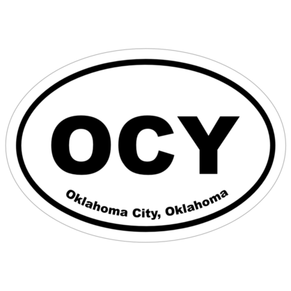 Oklahoma City, Oklahoma Oval Stickers
