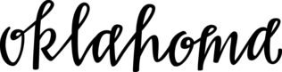Oklahoma Text Sticker