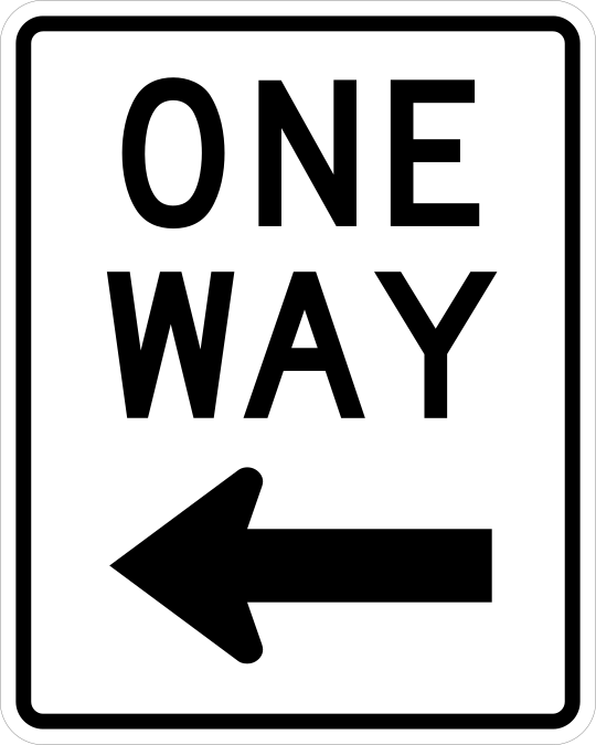 One Way, Left Sticker