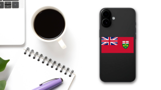 Vibrant, High-Quality Ontario Flag Stickers