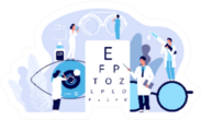 Ophthalmology Concept Abstract Illustration Sticker