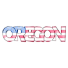Oregon Isolated Usa State Lettering Sticker