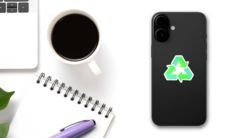 Origami Paper Art Of Recycling Symbol Sticker