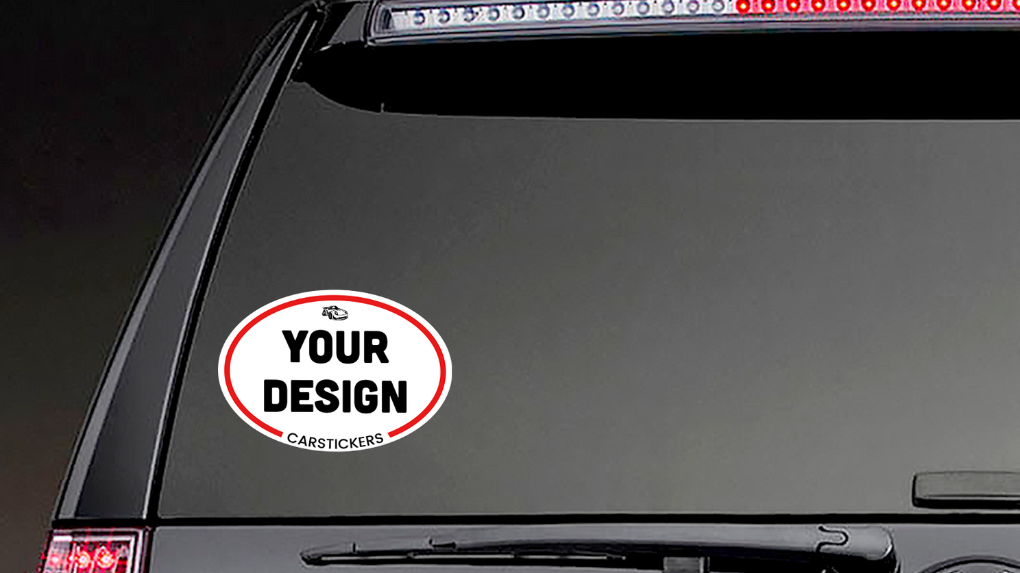 Affordable Custom Oval Stickers & Car Decals | Car Stickers