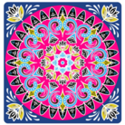 Ox Cart Wheel Square Sticker