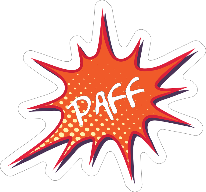 Paff Comic Sticker