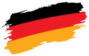 Painted Germany Flag Sticker