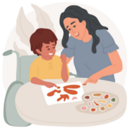 Painting Inclusive Class Art Therapy Sticker