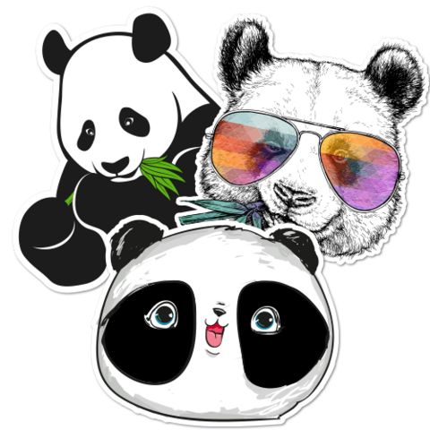 High-Quality Panda Car Stickers & Decals