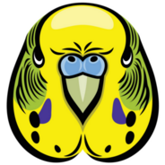 Parakeet Head Sticker