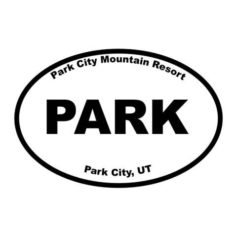 Park City Mountain Resort Oval Sticker