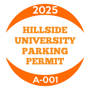 Custom Circle Parking Permit Decals | Car Stickers