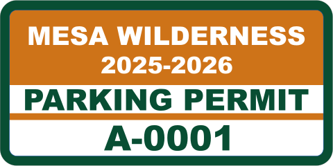 Rectangle Employee Parking Permits – Customizable & Secure