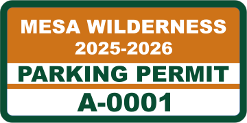 Rectangle Employee Parking Permit Stickers