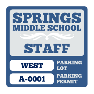 Custom Square Parking Permit Decals | Car Stickers