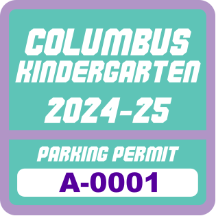 Custom Square Parking Permit Decals | Car Stickers