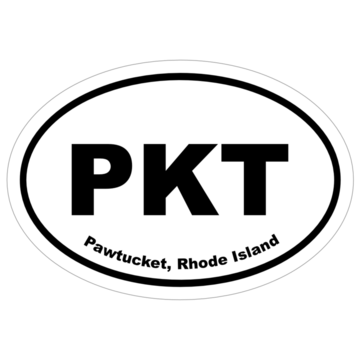 Pawtucket, Rhode Island Oval Stickers