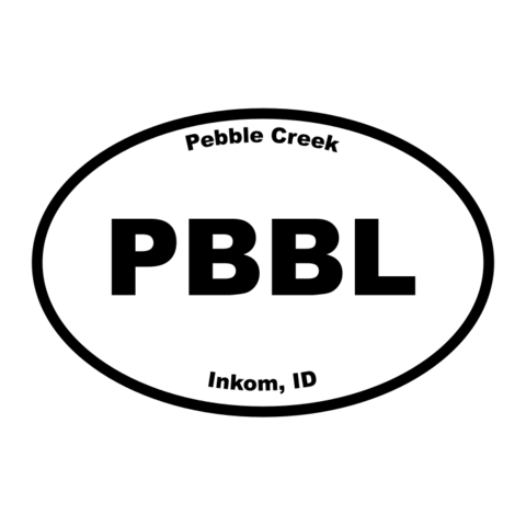 Pebble Creek Oval Sticker