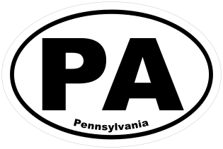Pennsylvania Car Stickers and Decals