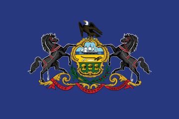 Vibrant, High-Quality Pennsylvania Pa State Flag Stickers
