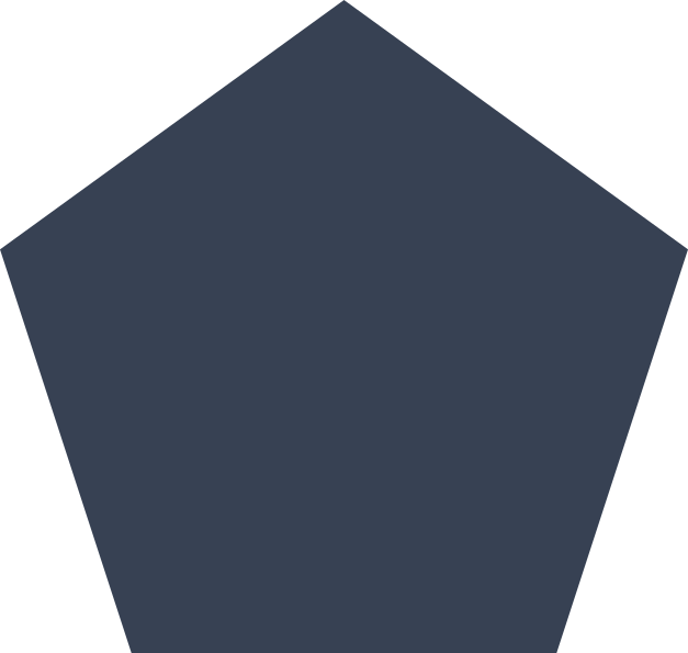 Pentagon Shape Sticker - 50+ Colors!