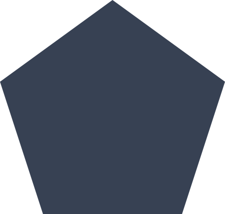 Pentagon Shape Sticker - 50+ Colors!