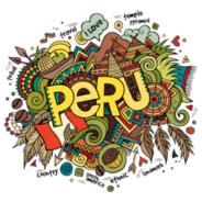 Peru Hand Lettering And Doodles Sticker