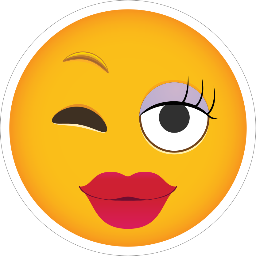 Phone Emoji Sticker Flirting Shipped Fast & Free!