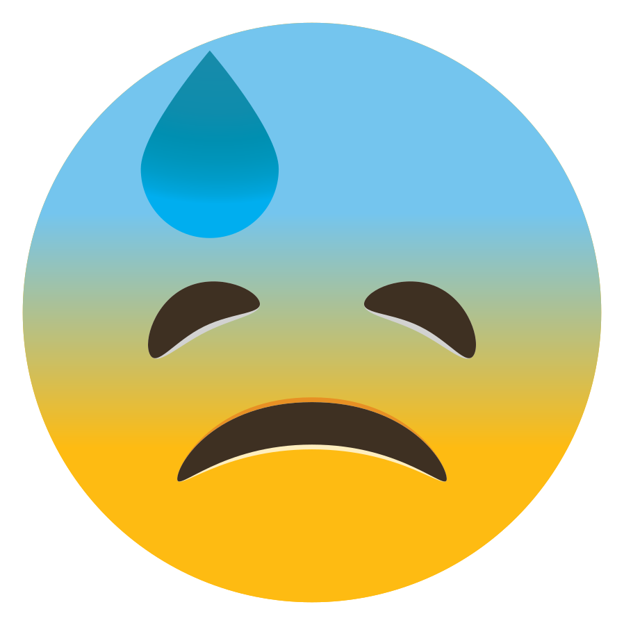 Phone Emoji Sticker Sad Embarrassed