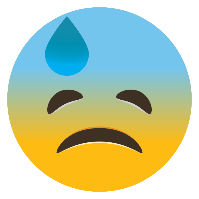 Phone Emoji Sticker Sad Embarrassed