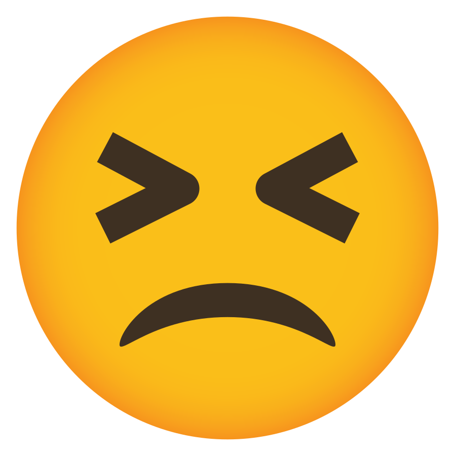 Phone Emoji Sticker Scowling