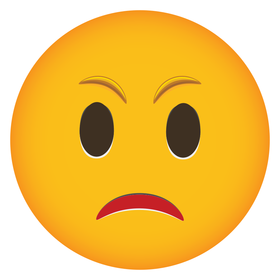 Phone Emoji Sticker Upset