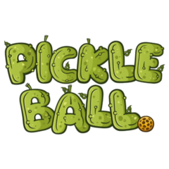 Pickle Ball Letters Sticker
