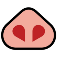 Pig Nose Flat Icon Sticker