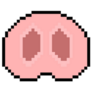 Pig Nose Pixel Art Sticker