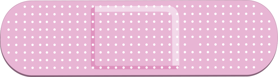 Pink Band Aid Bandage Sticker