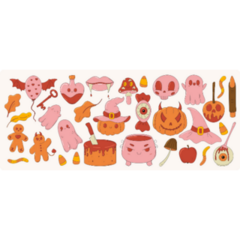 Pink Halloween Sticker Sheet