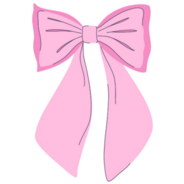 Pink Ribbon Bow Sticker