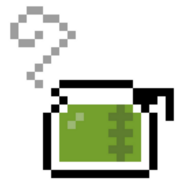 Pixel Art Matcha Drink Sticker