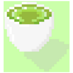 Pixel Art Matcha Sticker