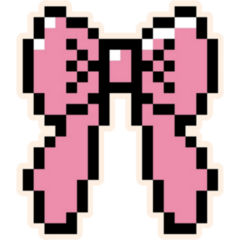 Pixel Bow Sticker