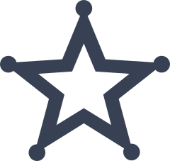 Vibrant, High-Quality Police Star Stickers